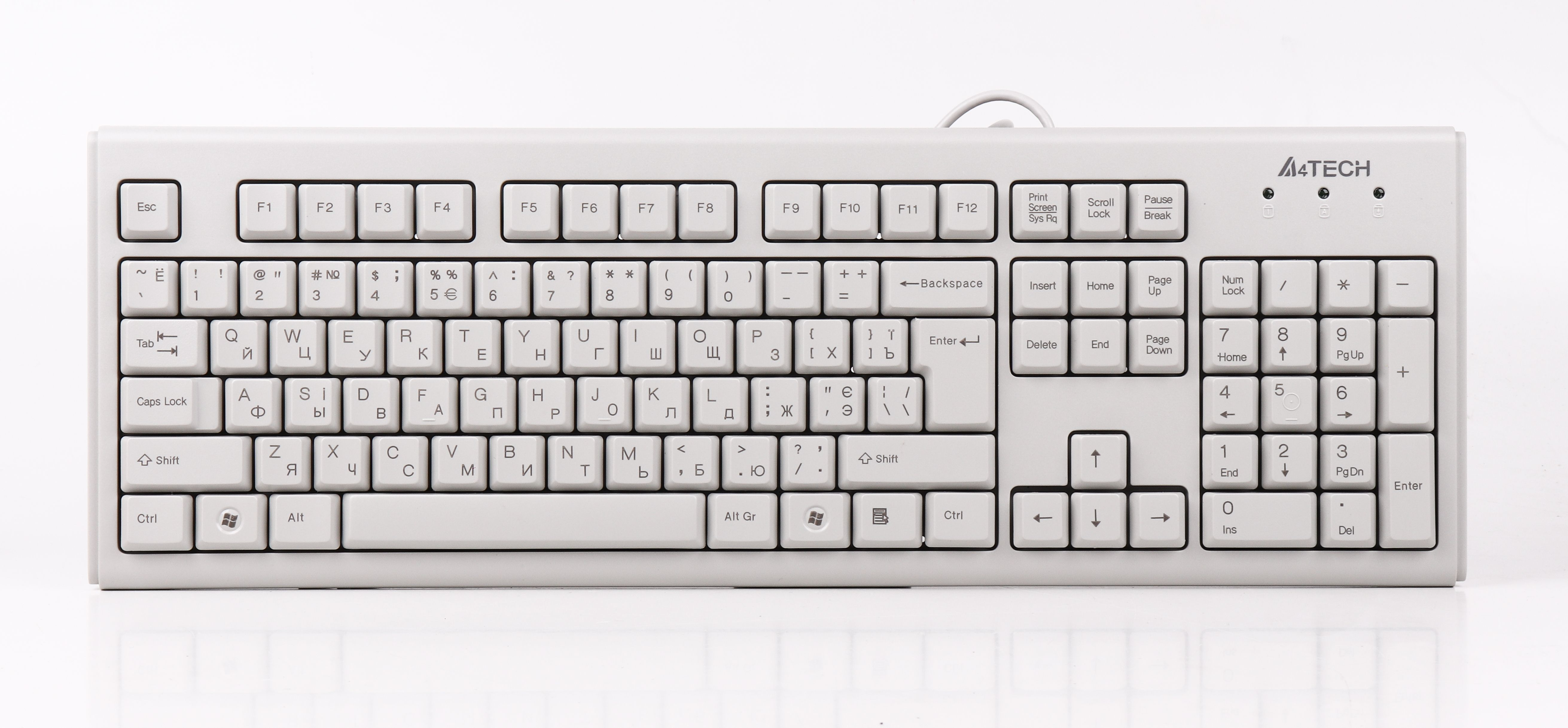 Клавіатура A4Tech KM-720 USB White купити в інтернет-магазині MobiCase ...