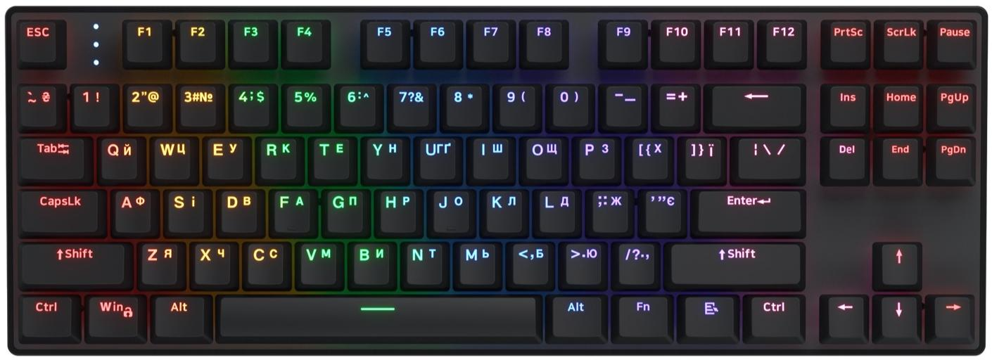 Клавіатура механічна HATOR Icefall Mecha TKL wireless Rainbow (HTK287UA) black купити в інтернет ...